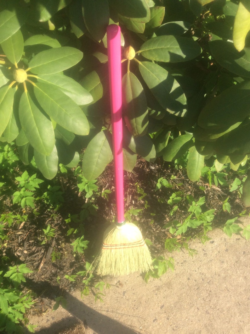 Pink Children Broom Kids Size Besom Fun Item - Etsy