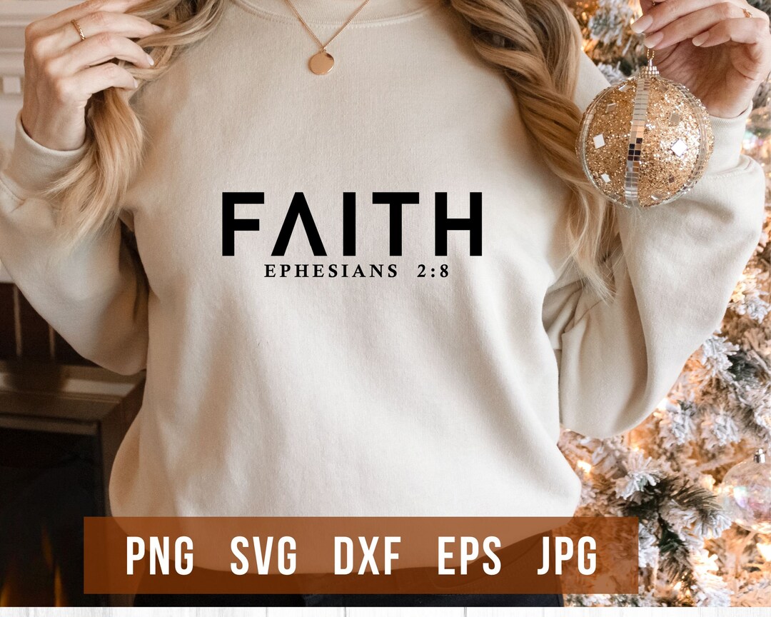 Fe svg Efesios svg versículo bíblico svg escritura svg - Etsy México