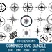 Compass Svg, Compass Rose Svg, Nautical Svg, Compass File, Compas Svg ...
