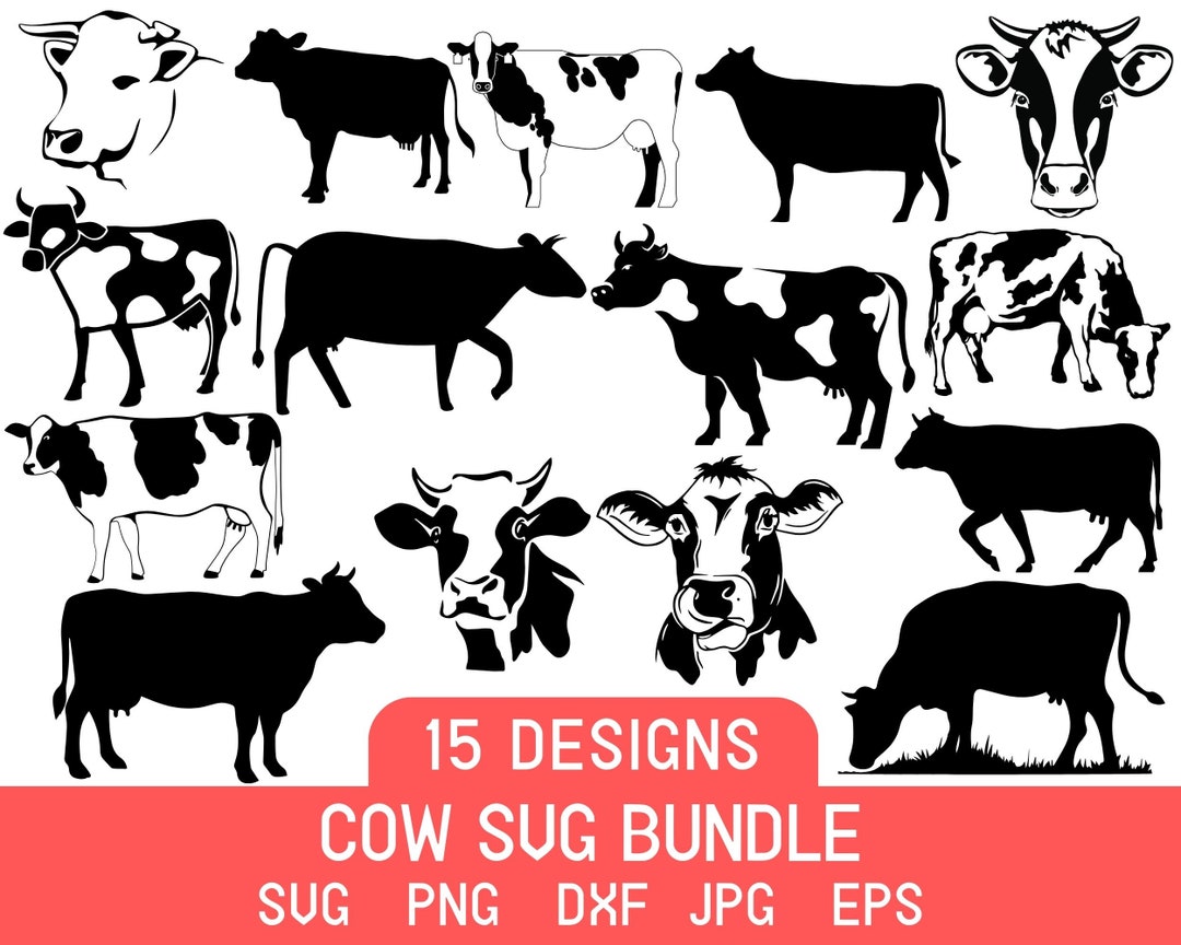 Vaca SVG, paquete de vaca svg, cabeza de vaca svg, cara de vaca svg ...