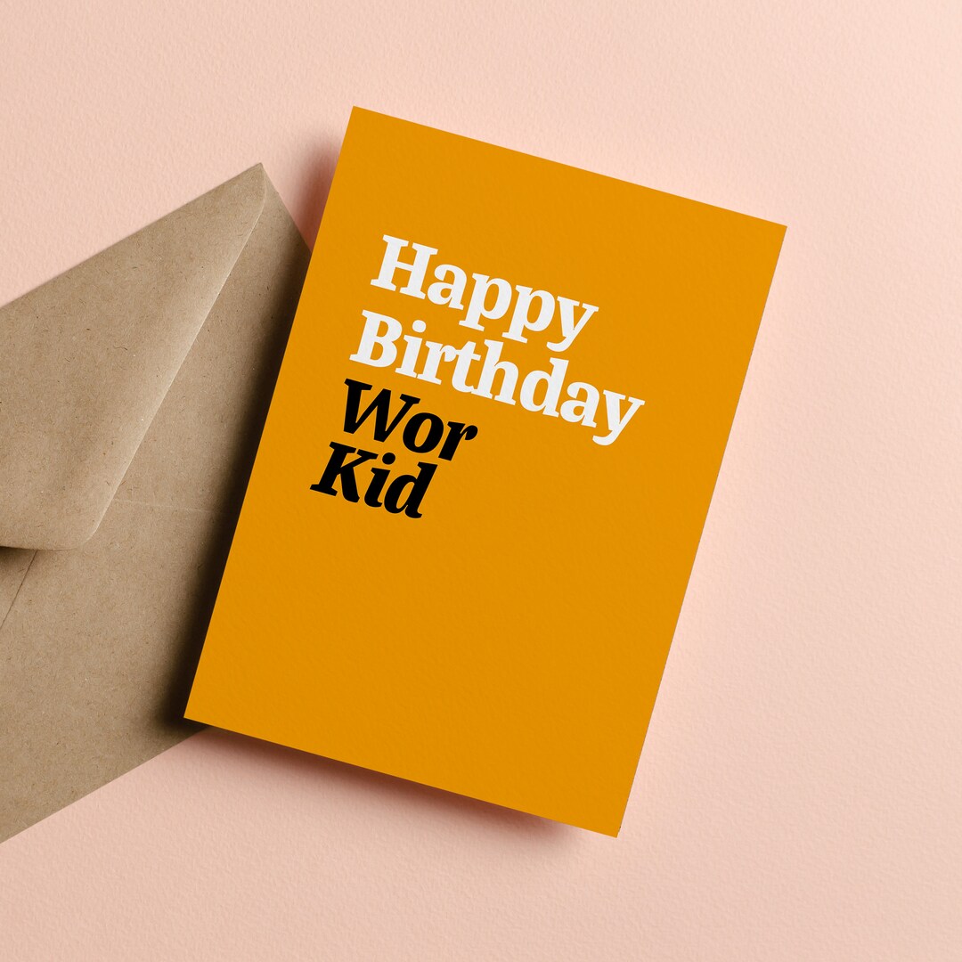 Happy Birthday Wor Kid Geordie Card - Etsy
