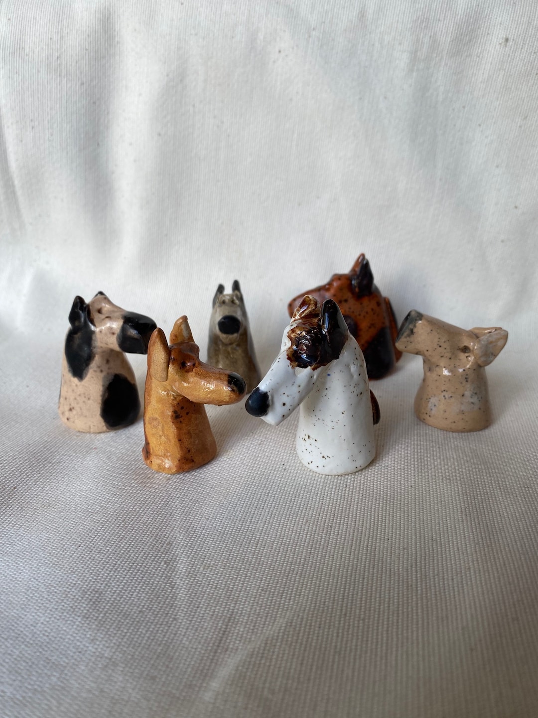 Small Ceramic Dogs Mixed Colour Batch - Etsy UK