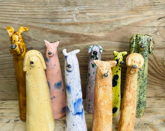 Small Ceramic Dogs, Mixed Batch - Etsy UK