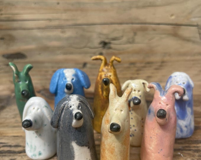 Small Ceramic Dogs, Mixed Batch - Etsy UK