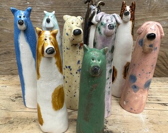 Small Ceramic Dogs, Mixed Batch - Etsy UK