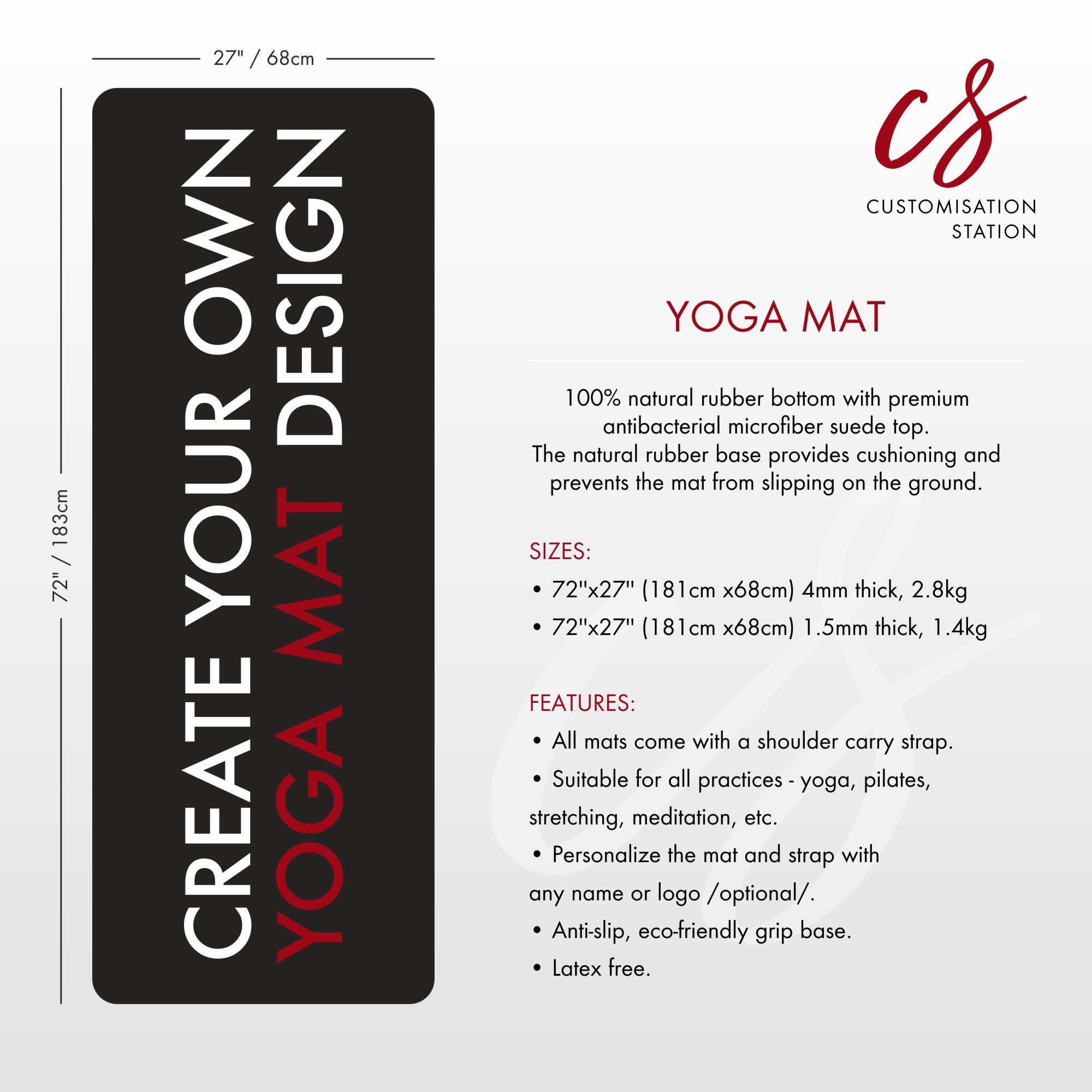 Custom Yoga Mat Personalized Yoga Mat Workout Mat - Etsy