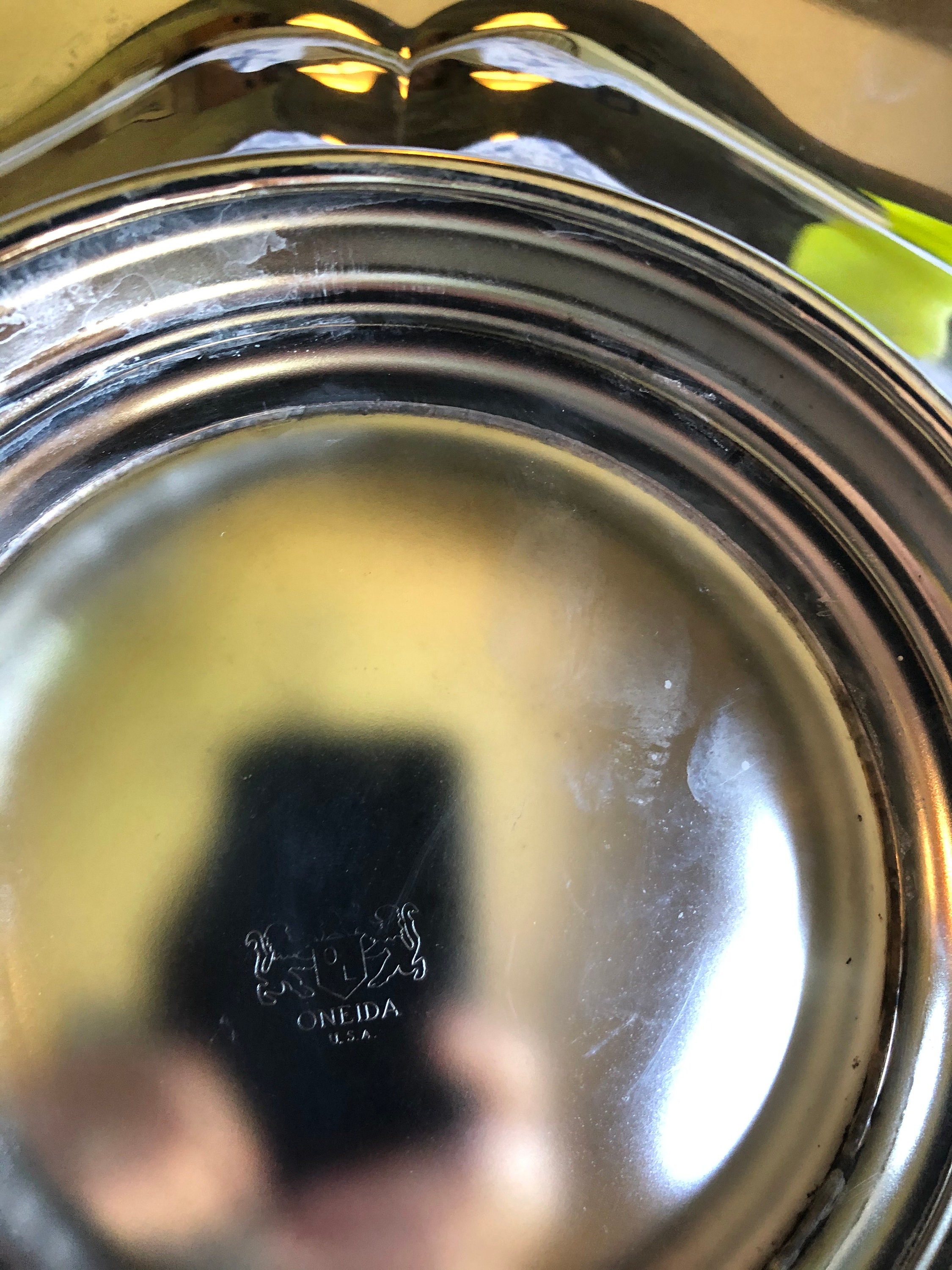 Vintage Oneida Du Maurier Silver-plate Centerpiece Pedestal Bowl - Etsy