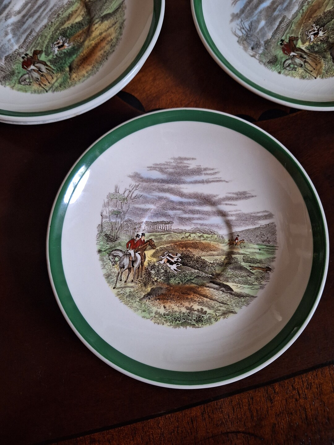 Copeland Spode Saucer Herring Hunt Vintage - Etsy