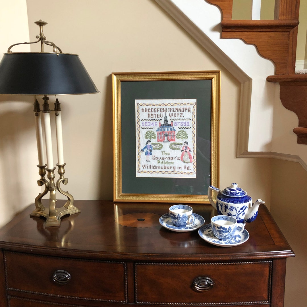 Sampler Governor's Palace Williamsburg Virginia Framed and Ready to ...