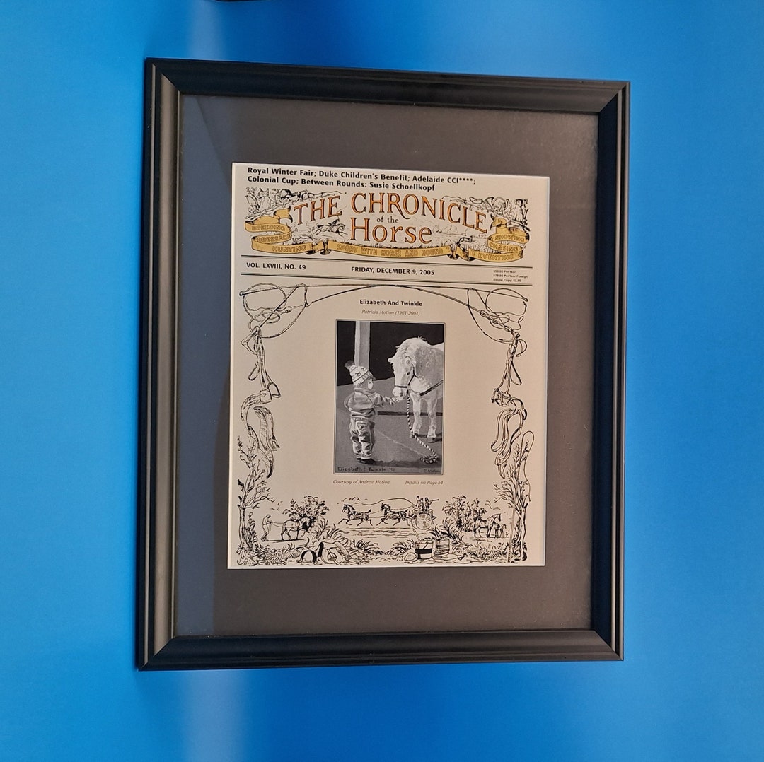 The Chronical of the Horse Framed Cover Ready to Hang - Etsy
