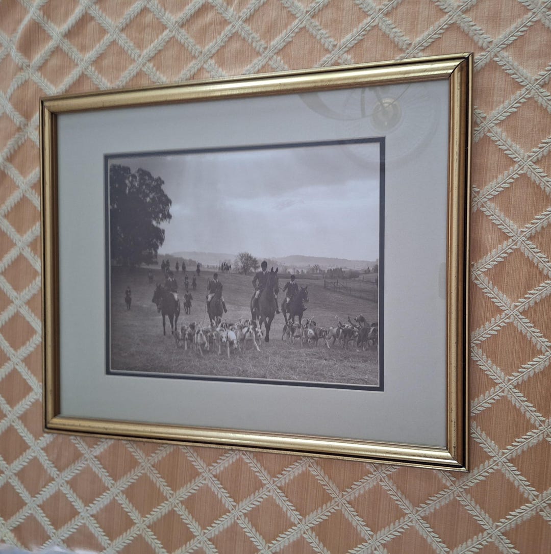 Vintage Framed Photograph of Fox Hunt by Marshall P. Hawkins - Etsy