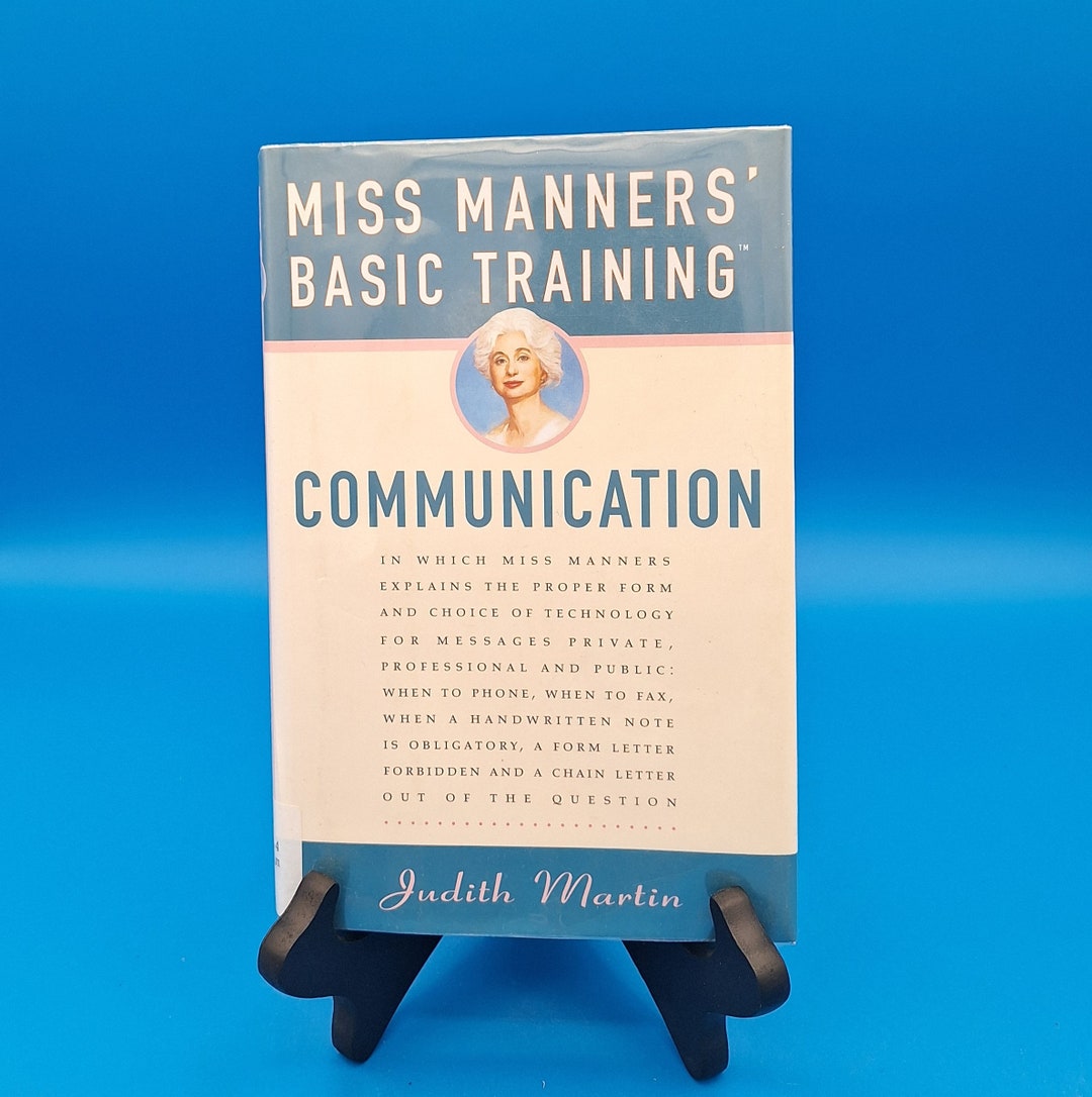 Miss Manners' Basic Training Communication Vintage Hardback Book - Etsy