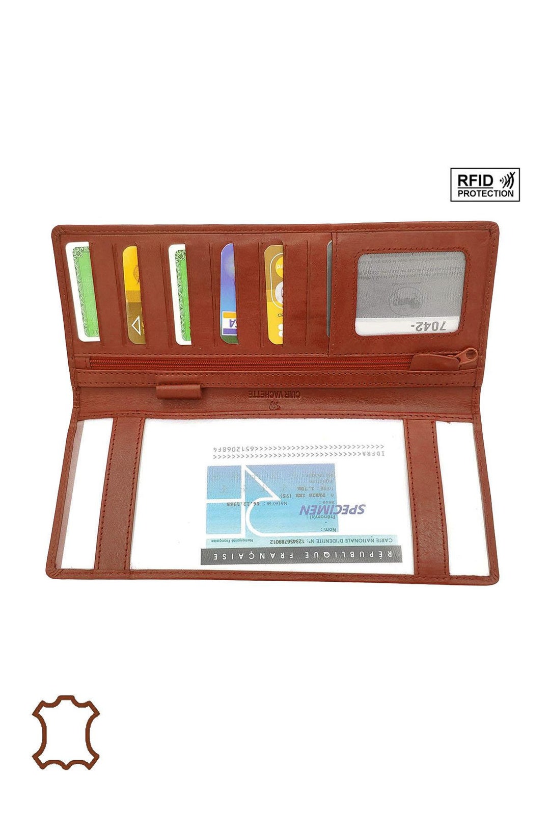 Women's Leather Checkbook Holder Protects Left Heel Leather Checkbook ...