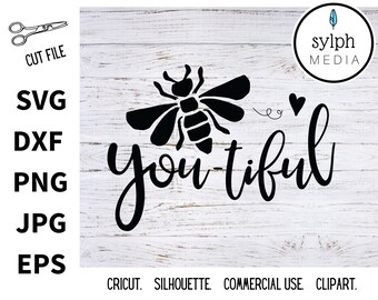 Be You Tiful SVG DXF PNG Image Files Svg Files for Cricut - Etsy