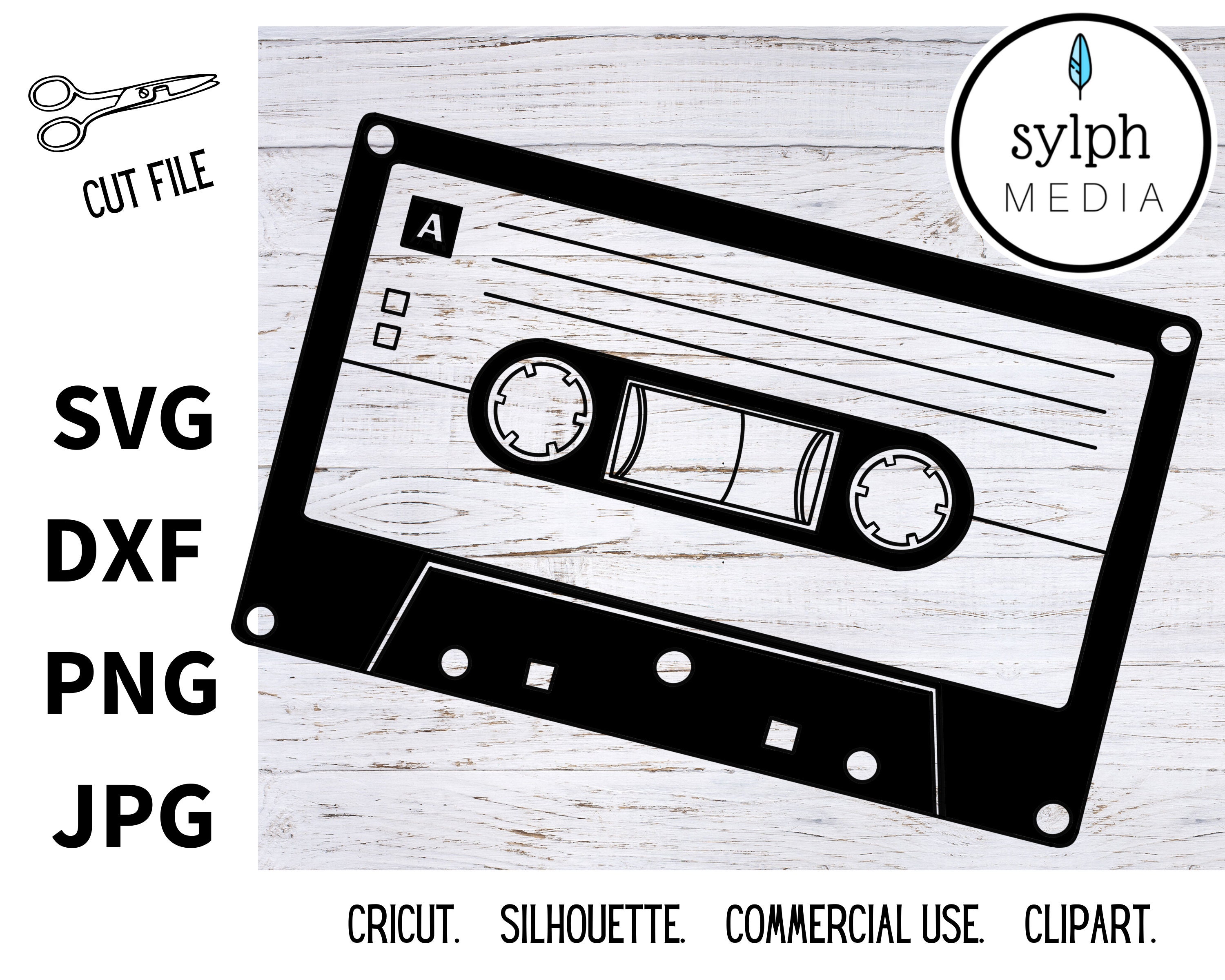 Cassette Svg Cassette Tape Svg Svg Designs Svg Files For Cricut Instant Download Clipart
