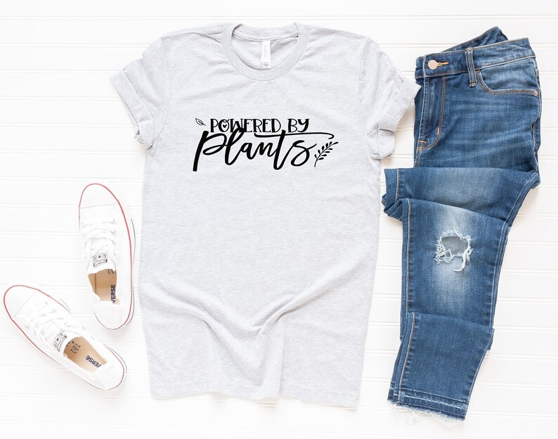 Powered by plants svg vegan svg svg files for cricut svg - Etsy México