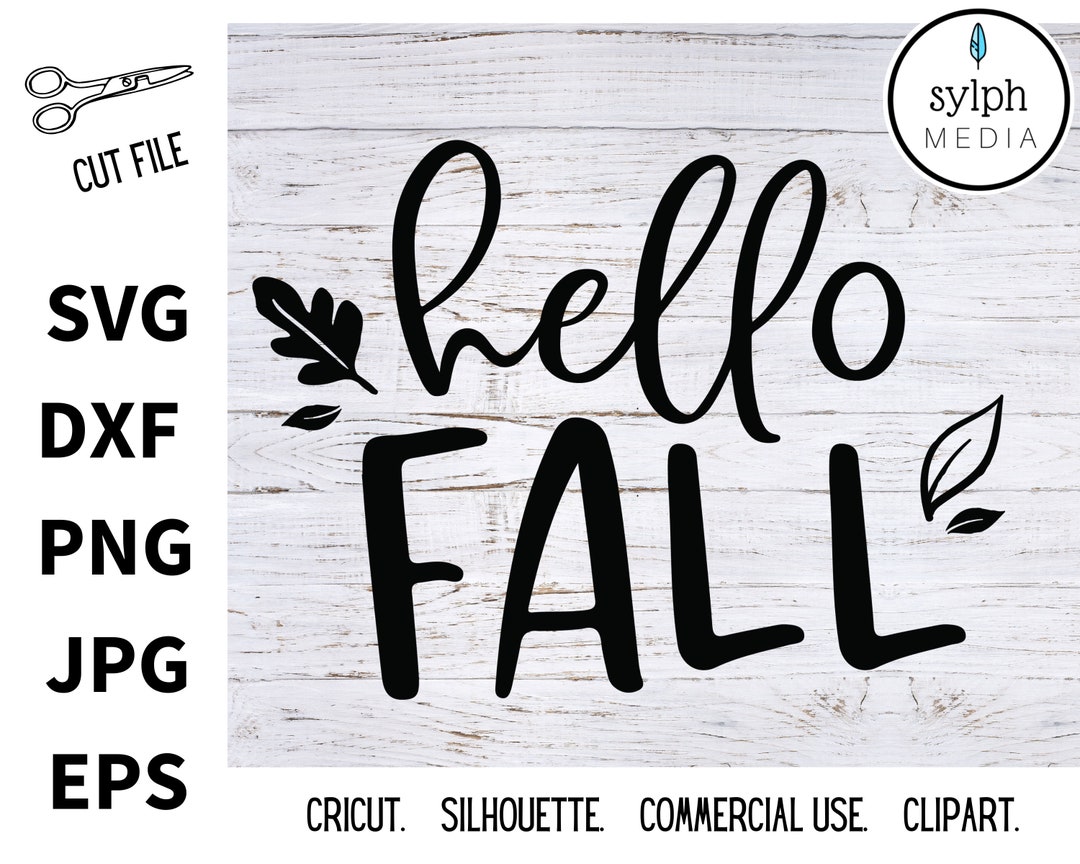 Hello Fall Svg Fall Svg Svg Files for Cricut Svg Designs - Etsy