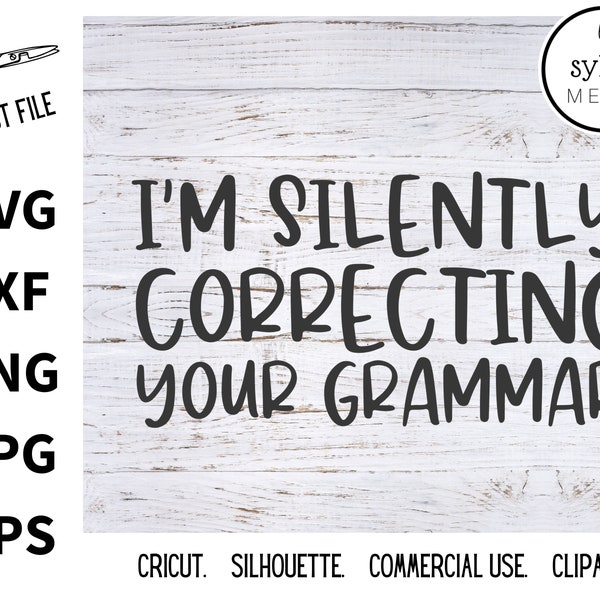 Funny Grammar Card - Etsy