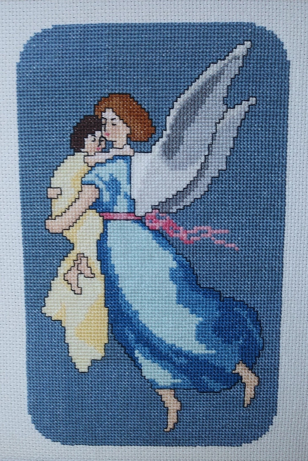 Guardian Angel Cross Stitch Pattern - Etsy