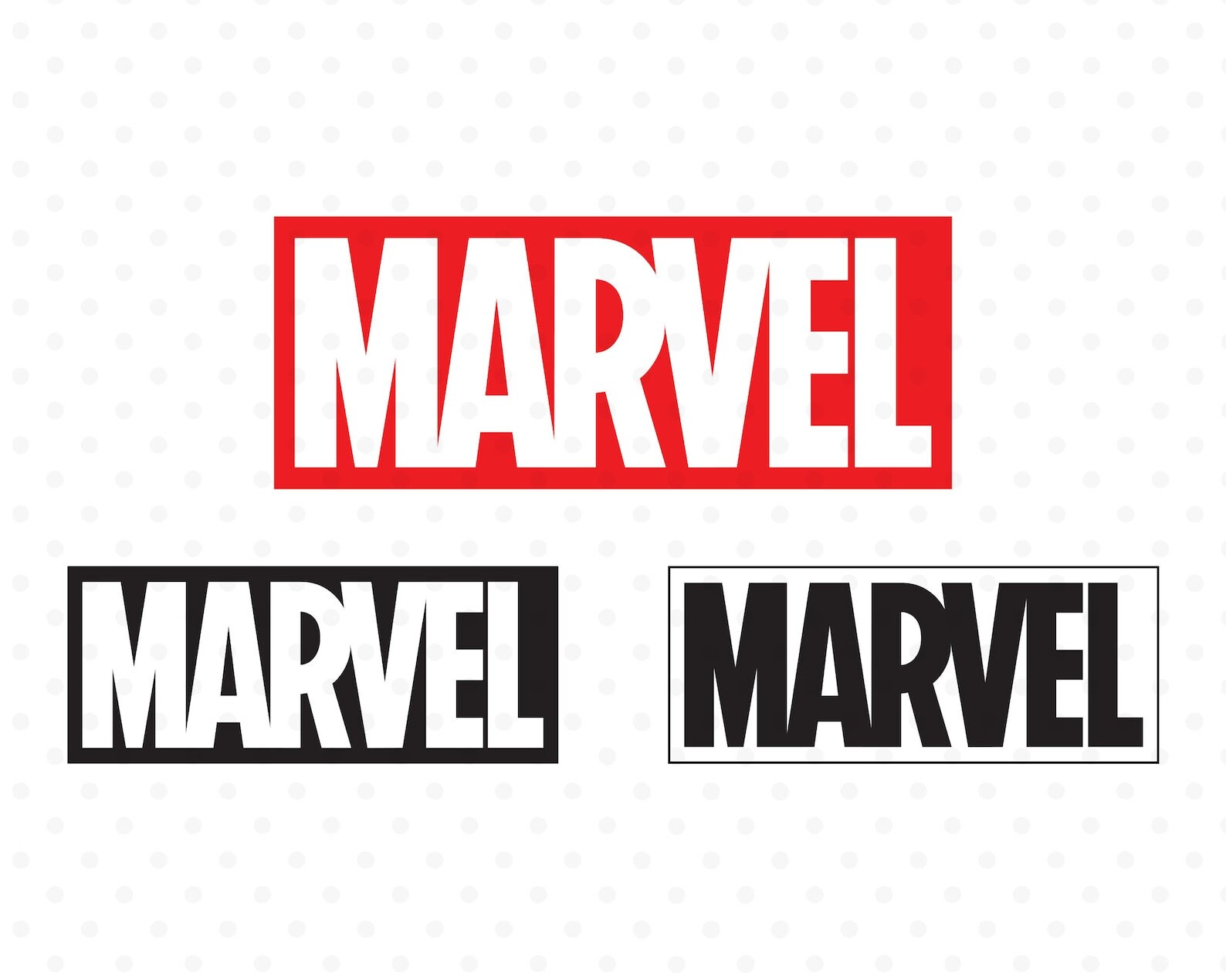 Marvel SVG Logo, PNG, Cut Files, Layered, Cricut, Silhouette, Card ...