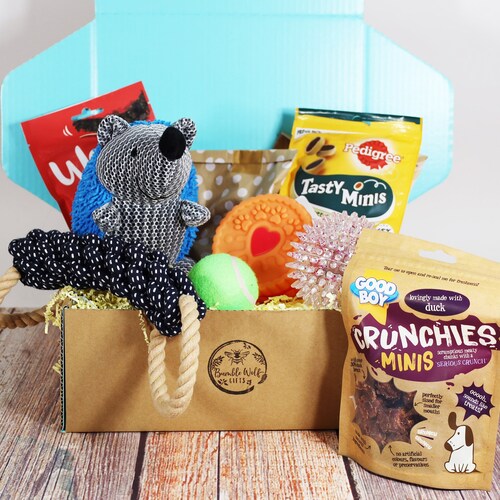 Dog Gift Box Hamper Dog Treats Dog Toys Dog Birthday - Etsy UK