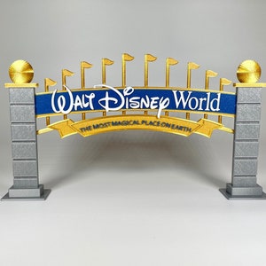 Walt Disney World Resort Entrance Archway Inspired Miniature Replica ...
