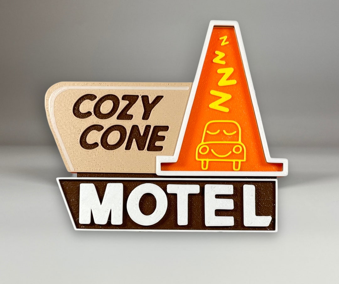 Disneyland Disney World Pixar Cars Cozy Cone Motel Inspired Sign - Etsy