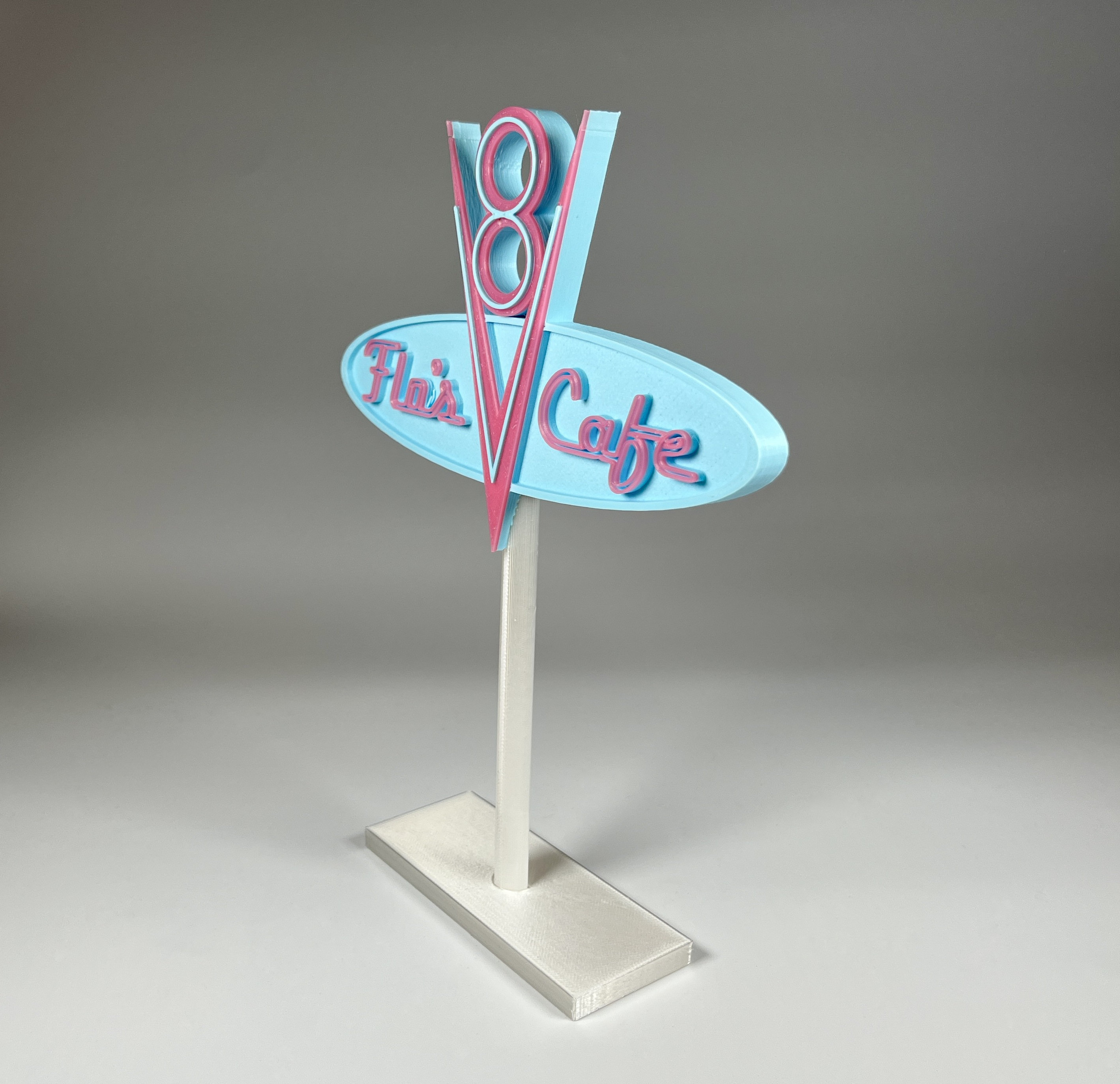 Disneyland Pixar Cars Flo's V8 Cafe Inspired Standup - Etsy