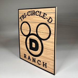 Tri-circle-d Ranch Walt Disney World Inspired Plaque - Etsy