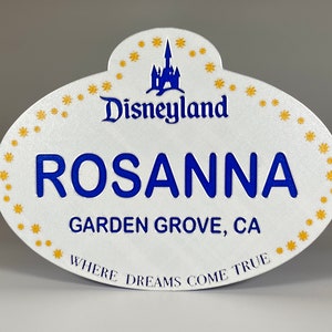 Large Personalized Disneyland Cast Member Name Tag Sign | Etsy