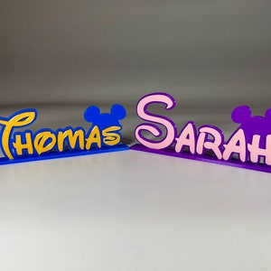Personalized Disney Font Inspired Name Plaque - Etsy