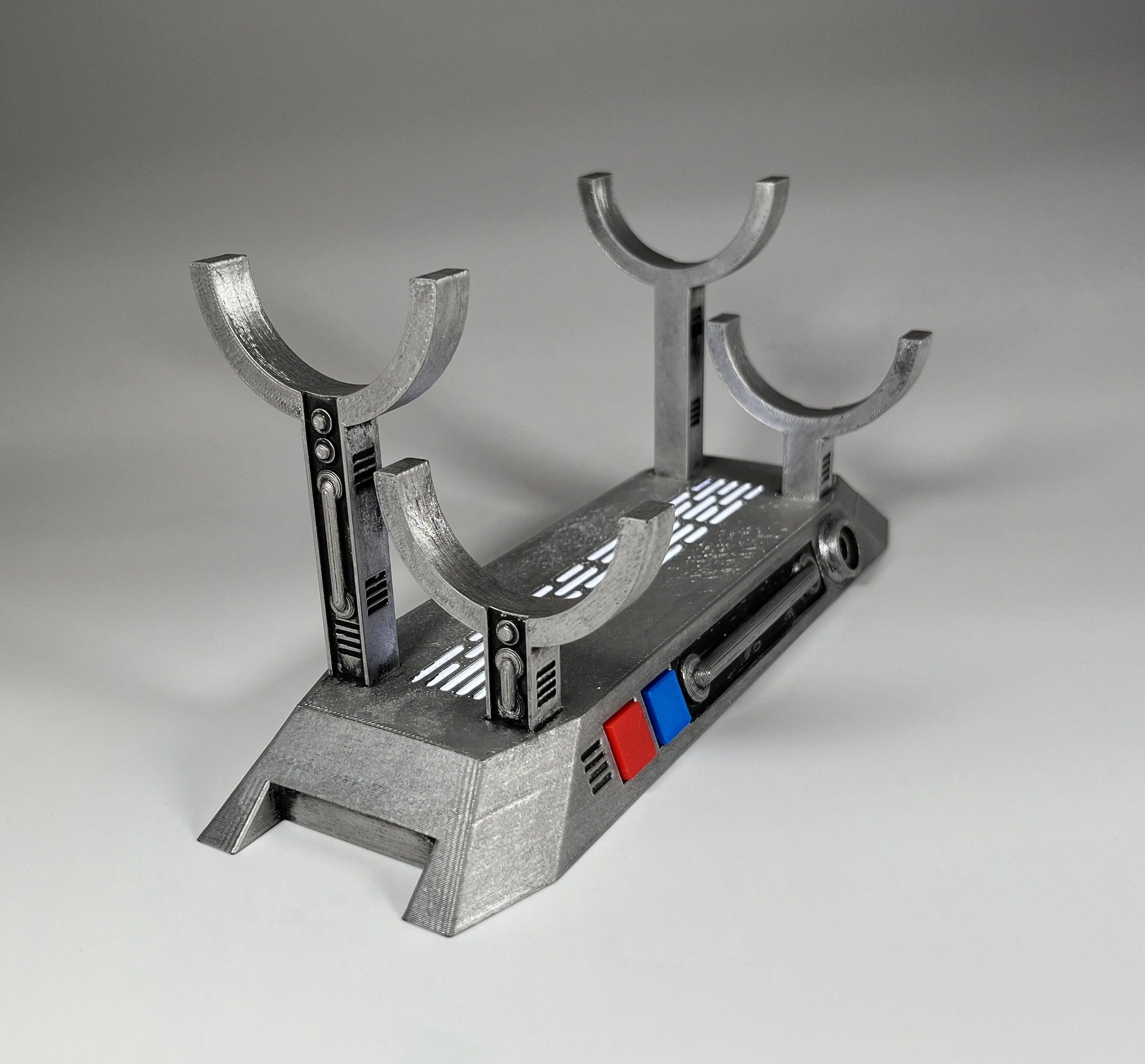 Double Lightsaber Display Stand With LED Light (steel Finish) - Etsy