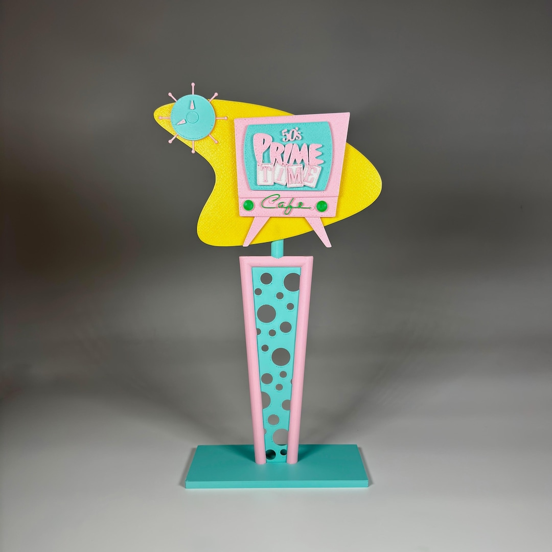 50s Prime Time Cafe Restaurant Inspired Stand up Sign Walt Disney World ...