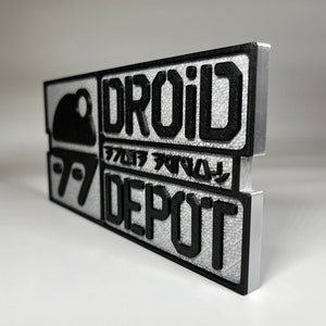 Star Wars Galaxy's Edge Droid Depot Inspired Plaque - Etsy