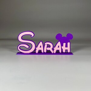 Personalized Disney Font Inspired Name Plaque - Etsy