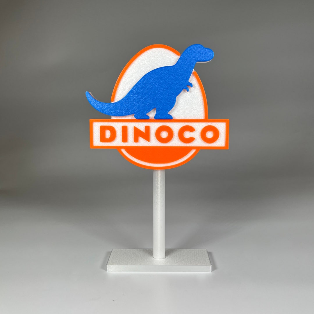 Cars Dinoco Gas Inspired Stand up Sign Disneyland Walt Disney World ...
