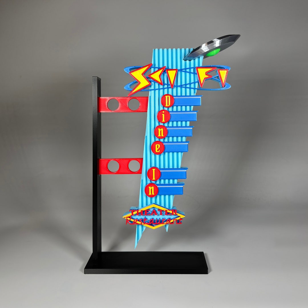 Sci Fi Dine in Restaurant Inspired Stand up Sign - Etsy