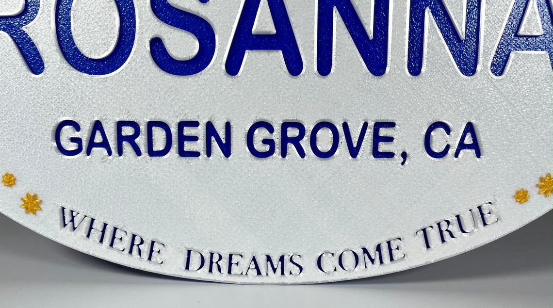 Large Personalized Disneyland Cast Member Name Tag Plaque - Etsy