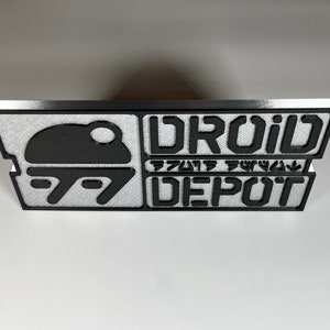 Star Wars Galaxy's Edge Droid Depot Inspired Plaque - Etsy
