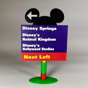 Personalized Walt Disney World Road Sign Inspired Standup Miniature - Etsy