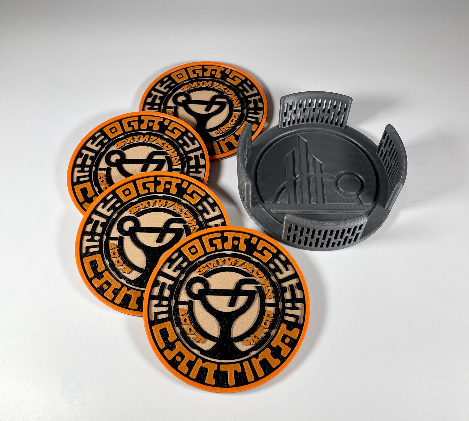 Oga's Cantina Star Wars Galaxy's Edge Inspired Coaster Set - Etsy