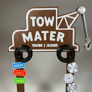 Disneyland Pixar Cars Tow Mater Towing and Salvage Inspired Stand up ...