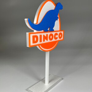 Cars Dinoco Gas Inspired Stand up Sign Disneyland Walt Disney World ...