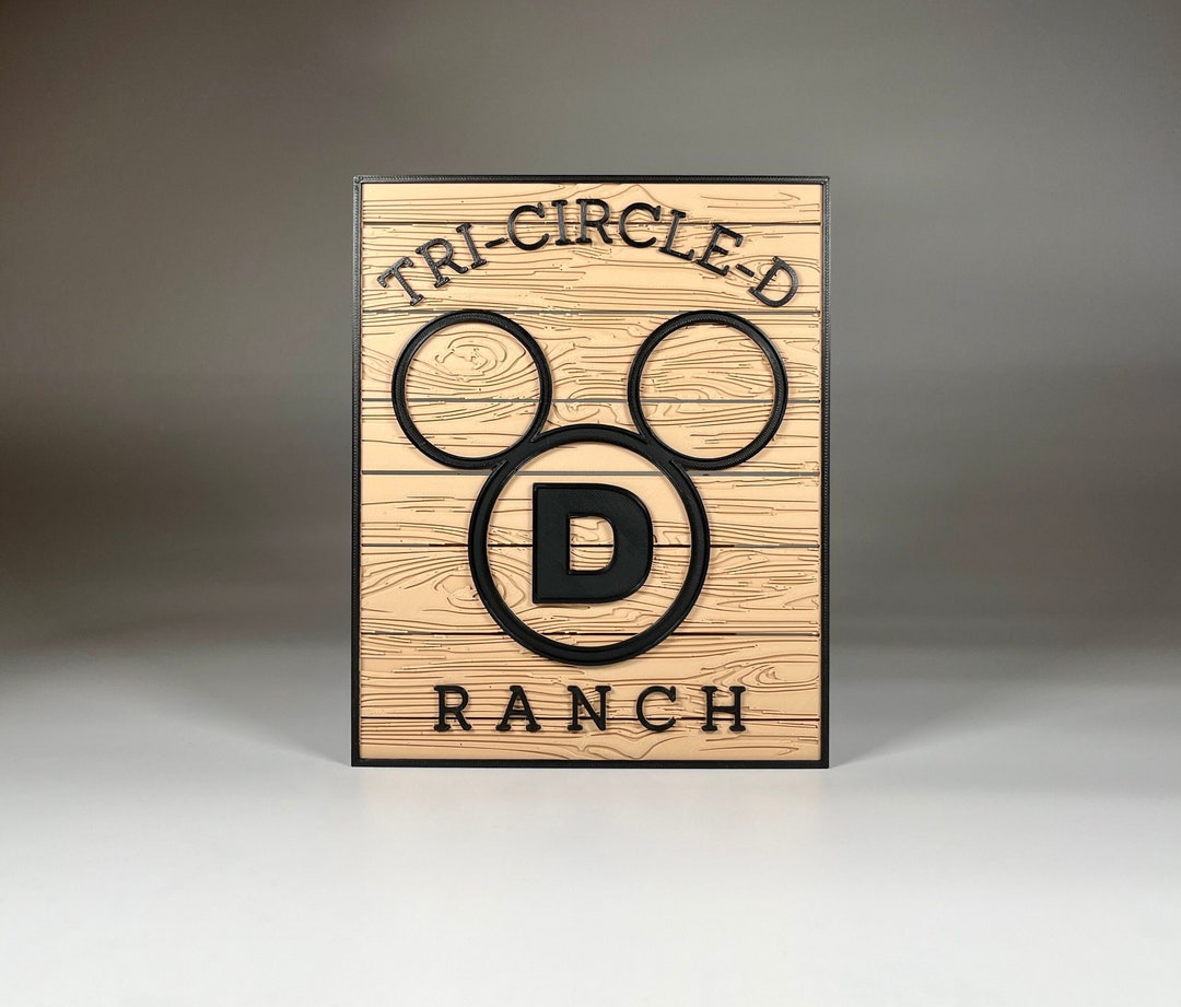 Tri-circle-d Ranch Walt Disney World Inspired Plaque - Etsy
