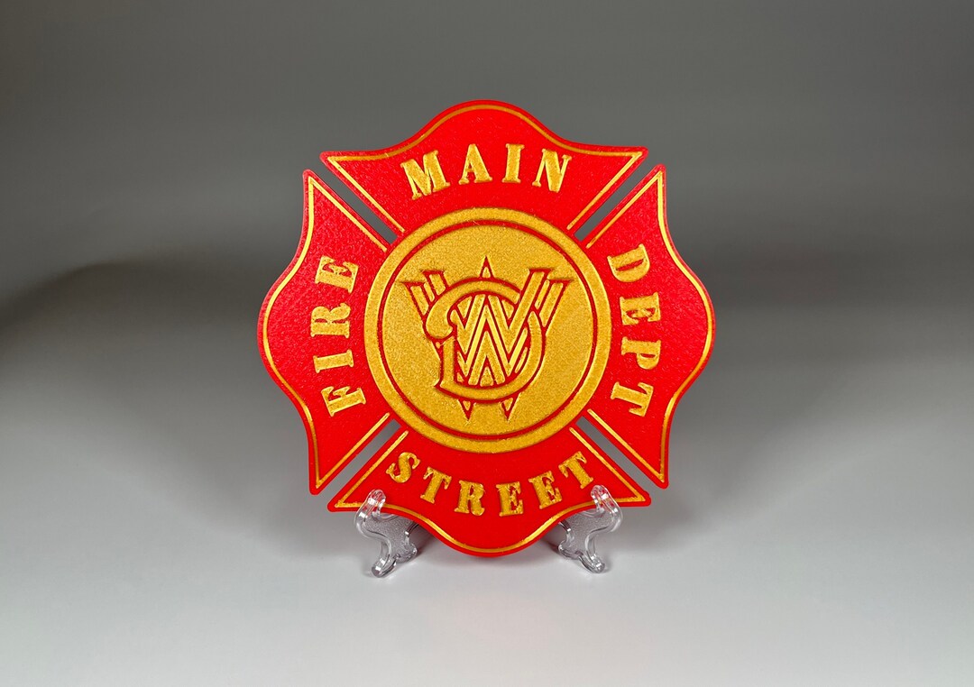 Walt Disney World Main Street Fire Department Inspired Plaque - Etsy