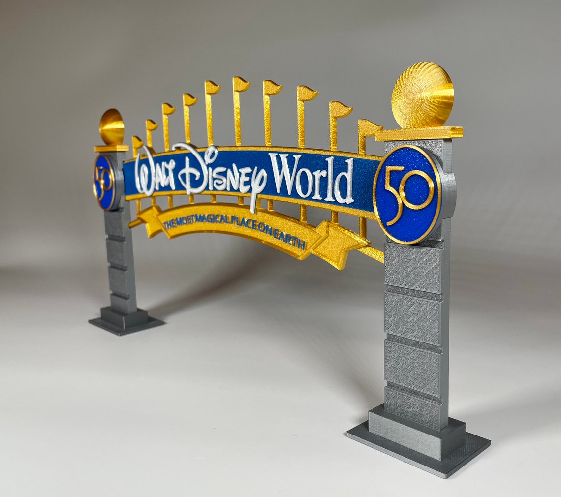 Walt Disney World Resort Entrance Archway Inspired Sign | Etsy