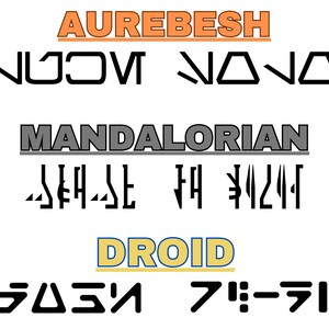 Personalized Magnetic Star Wars Inspired Name Tag Greeble (aurebesh ...
