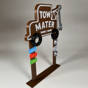 Disneyland Pixar Cars Tow Mater Towing and Salvage Inspired Stand up ...