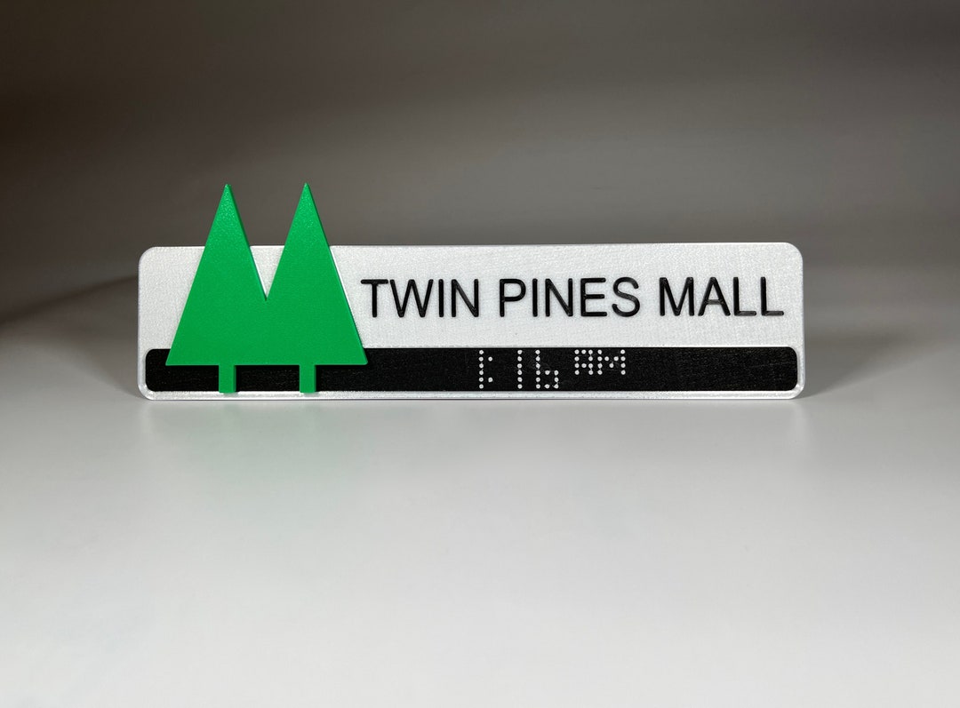 Twin Pines Mall Back to the Future Inspired Plaque - Etsy