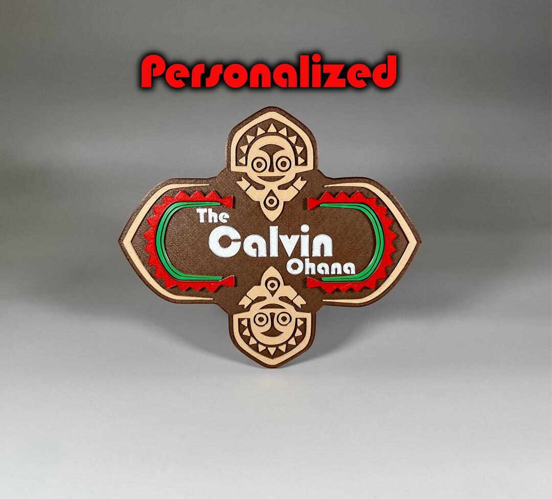 Personalized Polynesian Resort Family Name Ohana Plaque Walt Disney ...